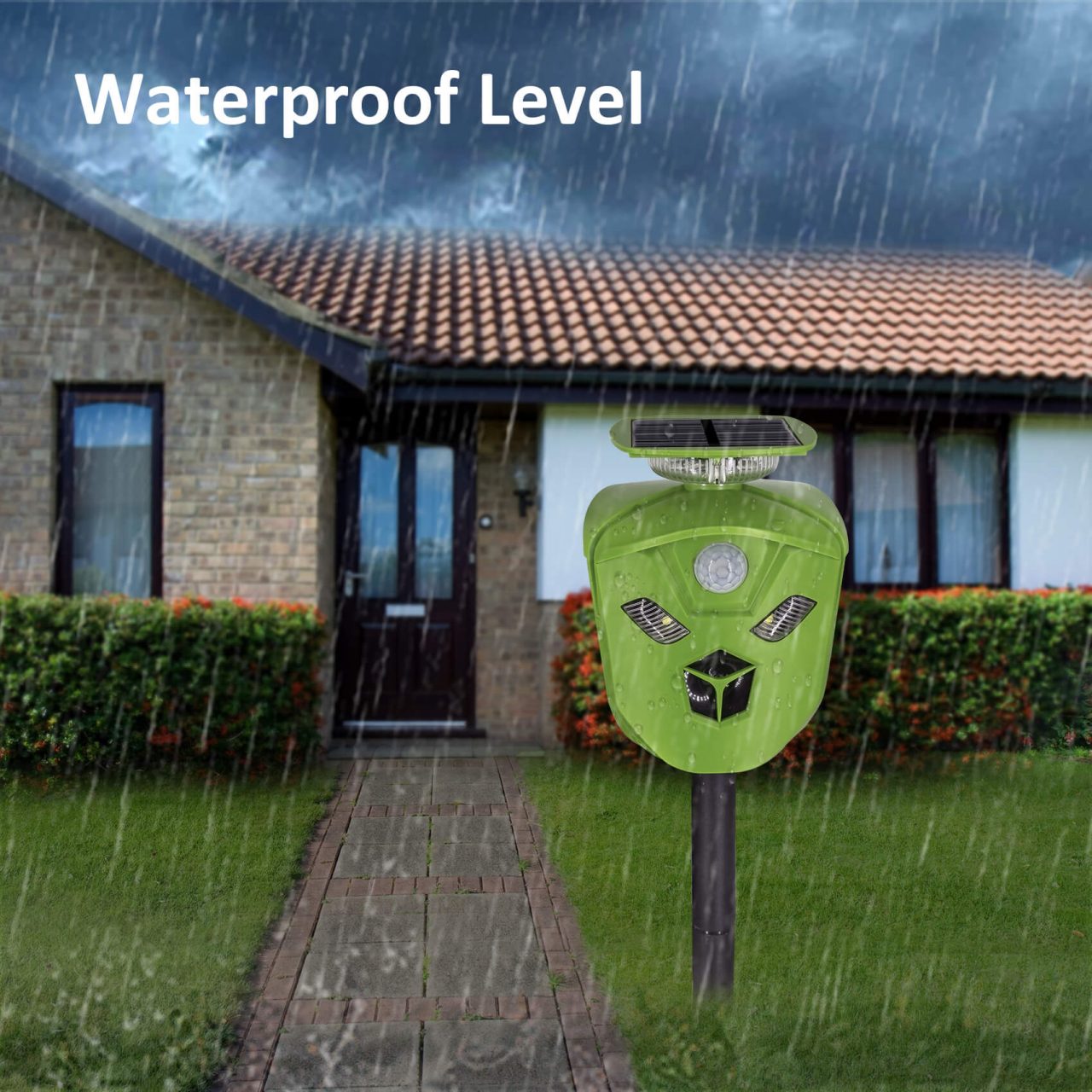 Solar Animal Repeller Motion Activated Ultrasonic Animal Repeller